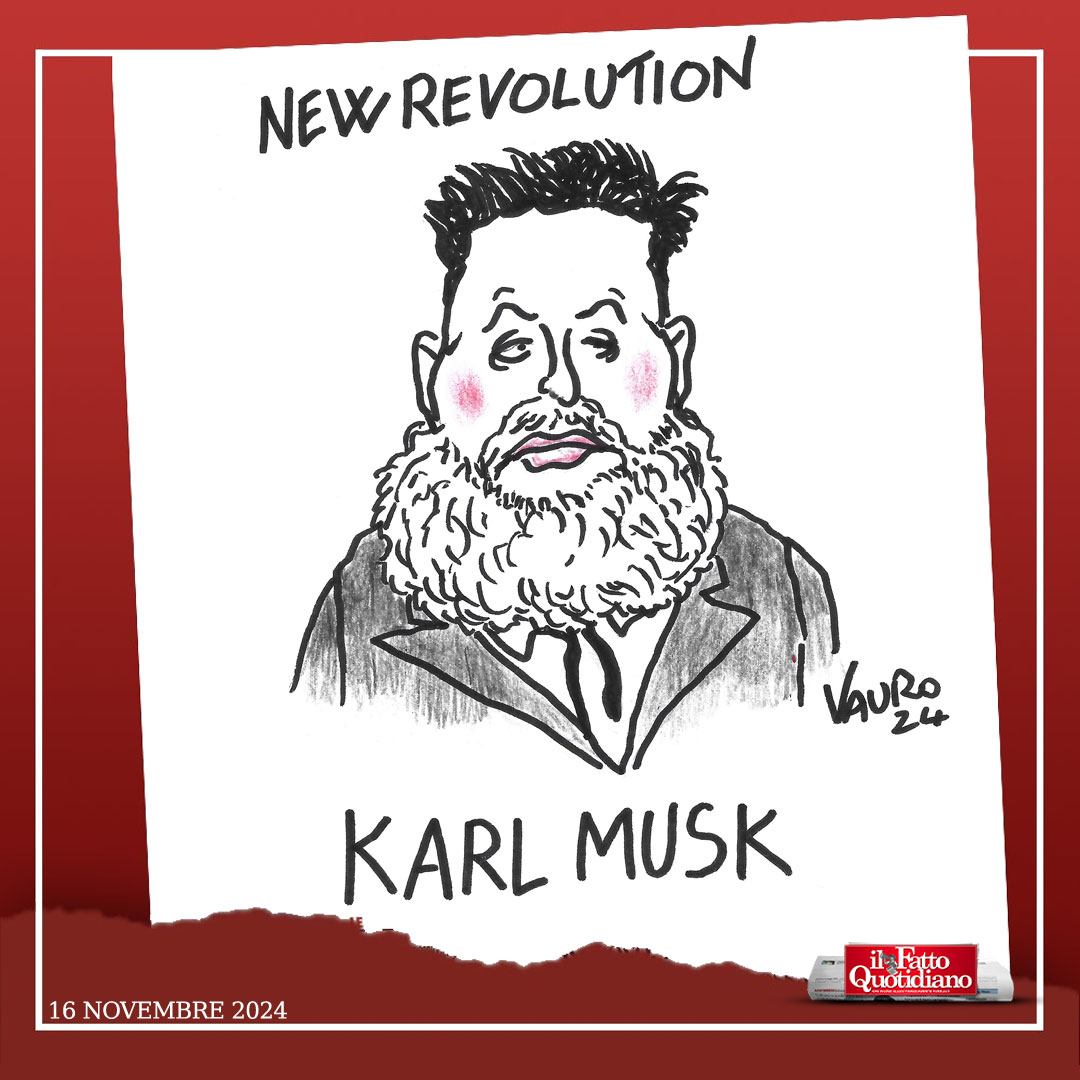 Elon (Il Fatto, 16 nov 2024) – Vauro